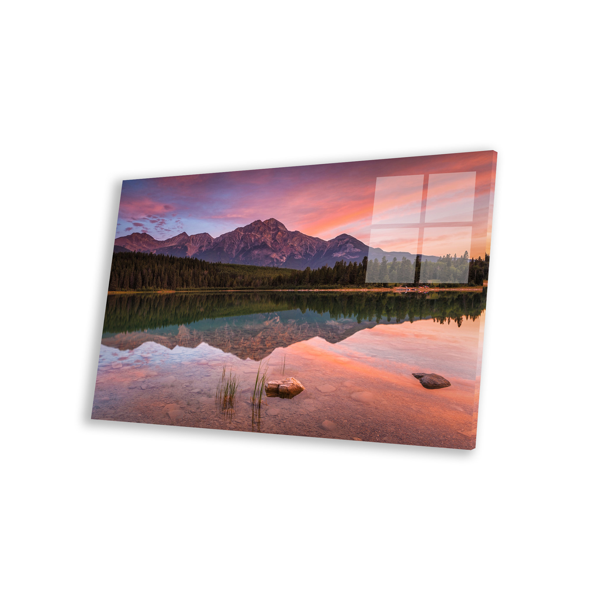 Millwood Pines Annicka Patricia Lake Glory On Plastic/Acrylic by Sergio Lanza Graphic Art | Wayfair